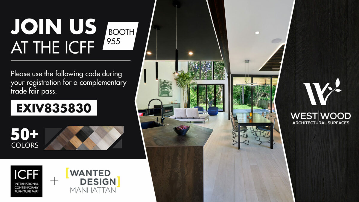 ICFF+Wanted Design Manhattan 2022 Invitation - West | Wood